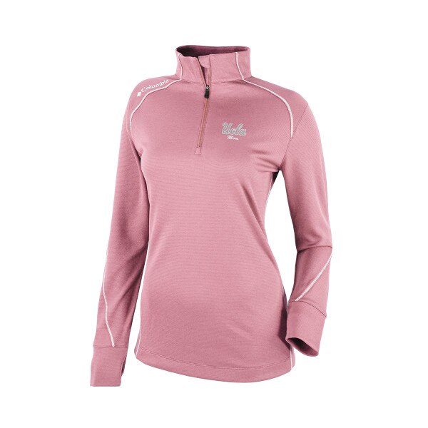 UCLA Women's Script Mom 1/4 Zip Sweatshirt