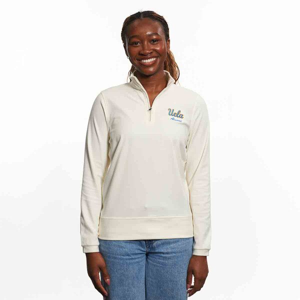 UCLA Women's Corded Alumni 1/4 Zip Sweatshirt