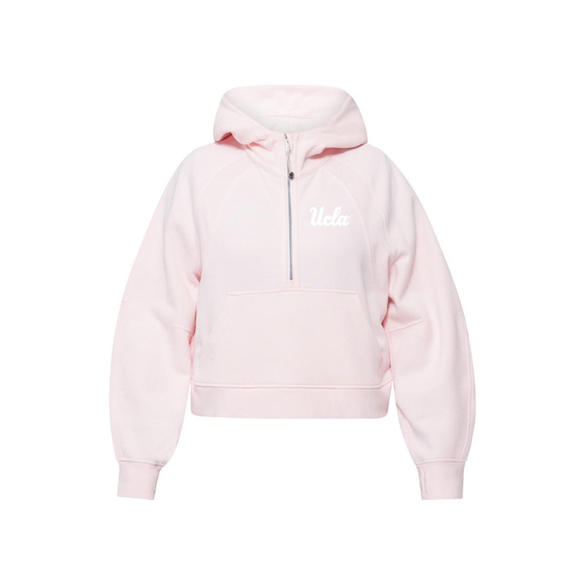 UCLA Bruins Women's lululemon Embroidered Pink Scuba Oversized 1/2 Zip ...