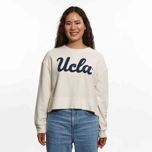 UCLA Women's Script Cordoury Crewneck Sweatshirt
