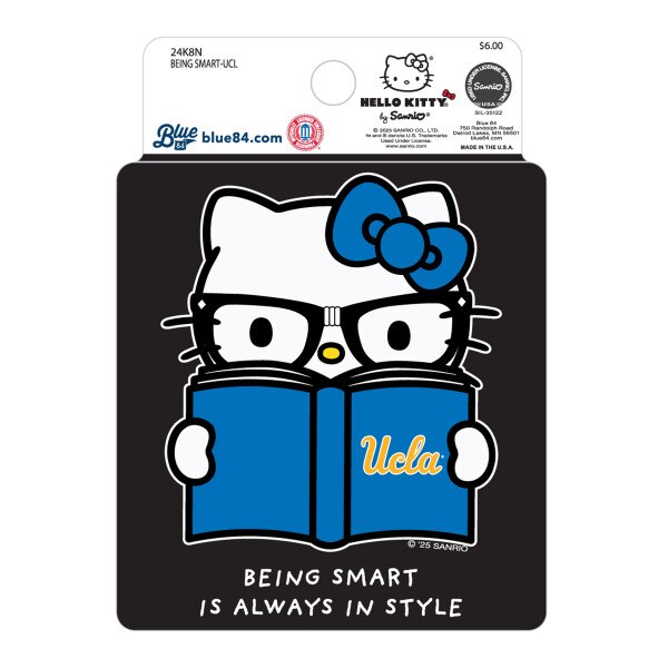 UCLA Bruins Hello Kitty Reading Sticker | UCLA Store