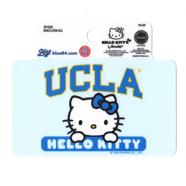 UCLA Bruins Hello Kitty Block Sticker | UCLA Store