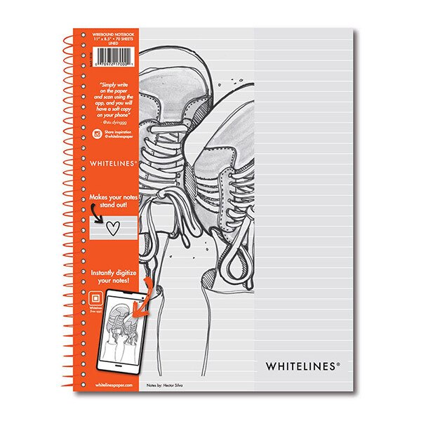 Whitelines Spiral Notebook Lined | UCLA Store