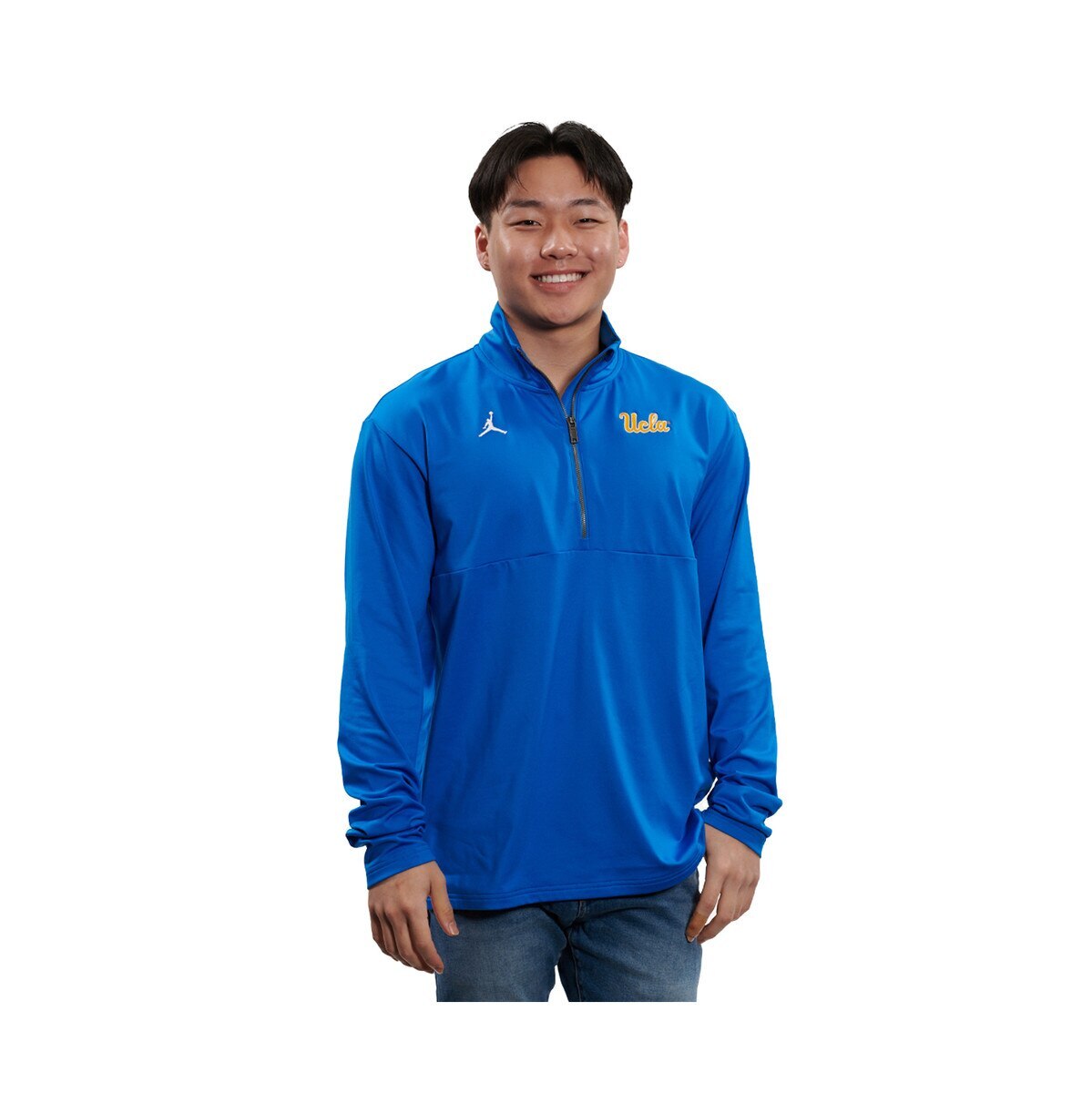 UCLA Bruins Nike Script Jumpman Half Zip Sweatshirt | UCLA Store