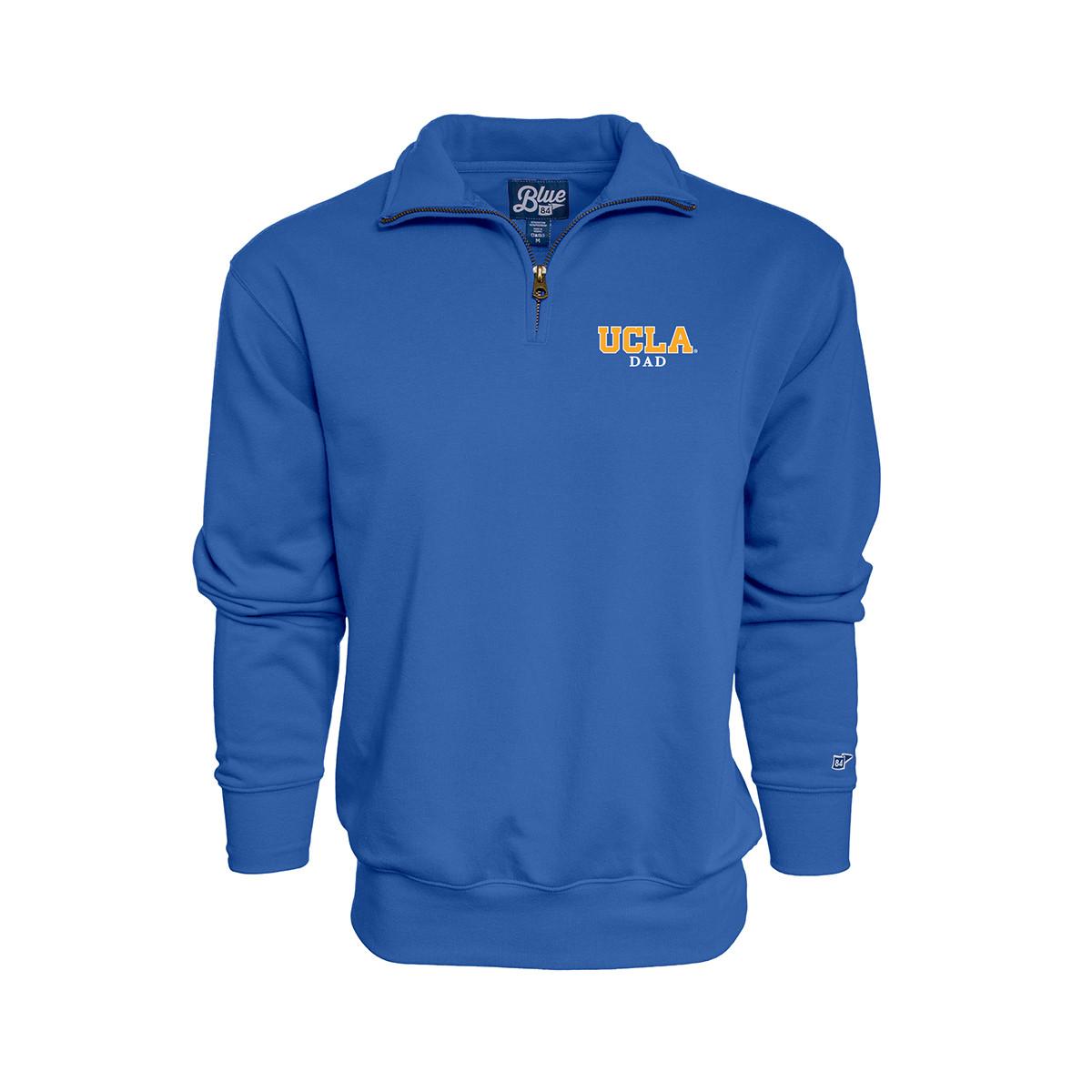 UCLA Block Dad 1/4 Zip Sweatshirt | UCLA Store